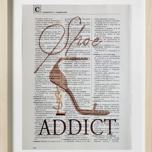 Homemade | Wall Decor | Ysl Shoe Addict Womens Shoes Dictionary Print ...